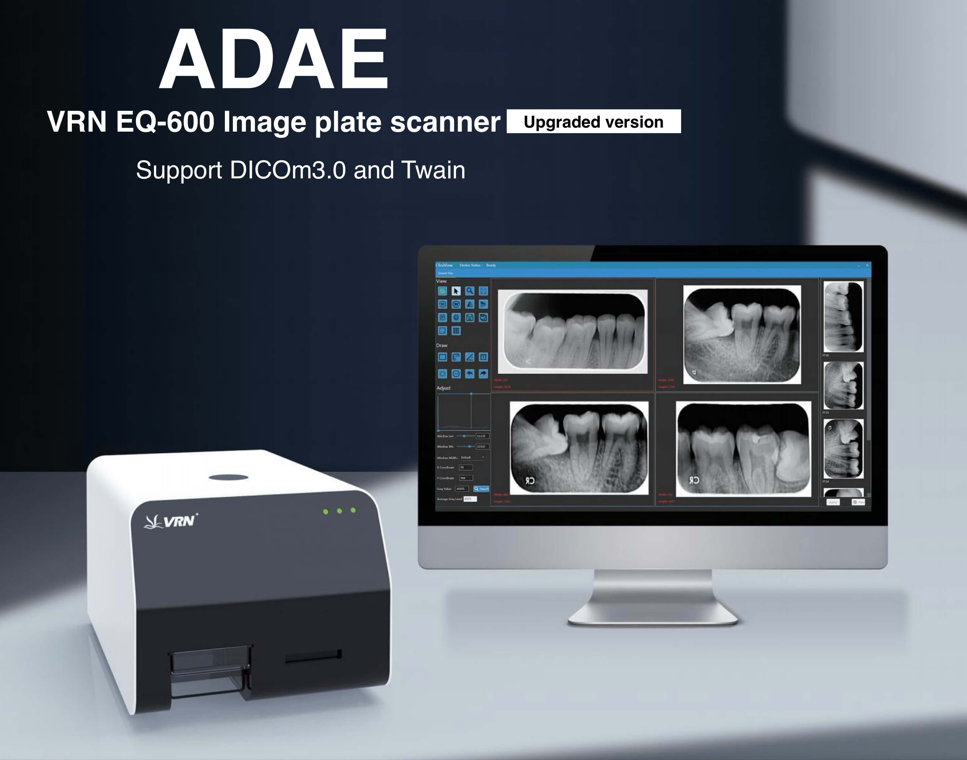 ADAE VRN EQ-600 Image plate scanner ( upgraded version) – ADAE Dental ...